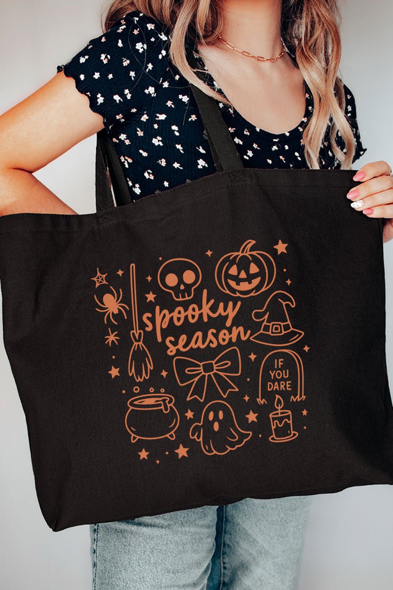 All Things Spooky Canvas Jumbo Tote | Wholesale Accessory Market