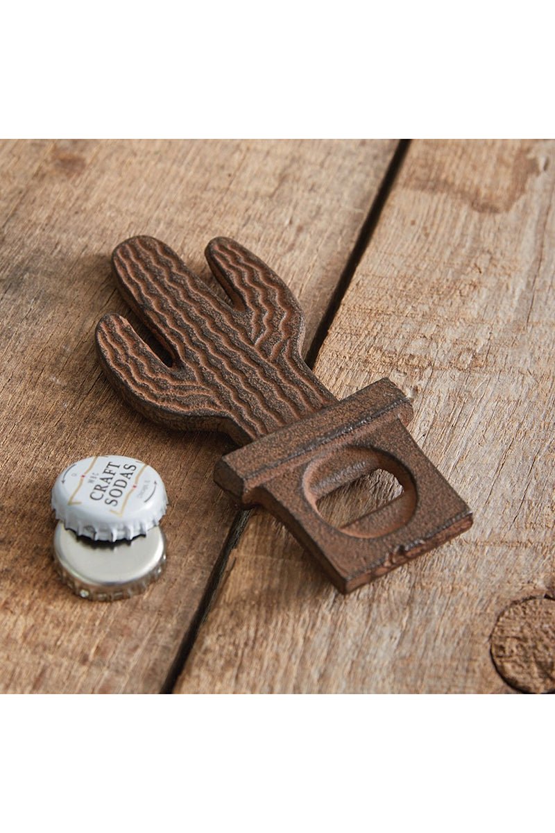 5.25 x 2.25 Cactus Cast Iron Bottle Opener | Wholesale Accessory Market
