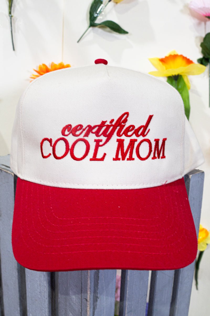 Certified Cool Mom Embroidered Five Panel Twill Cap | Wholesale ...