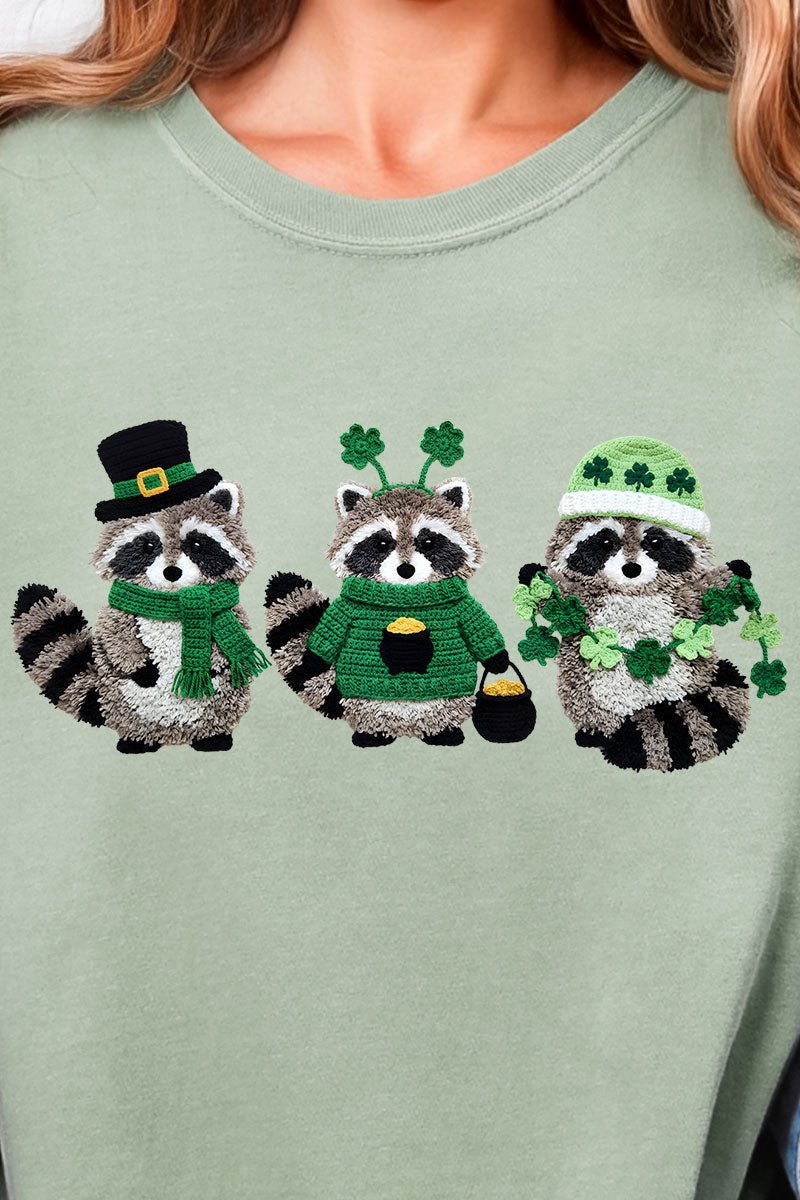 Faux Yarn Clover Crew Adult Ring-Spun Cotton Tee | Wholesale Accessory ...
