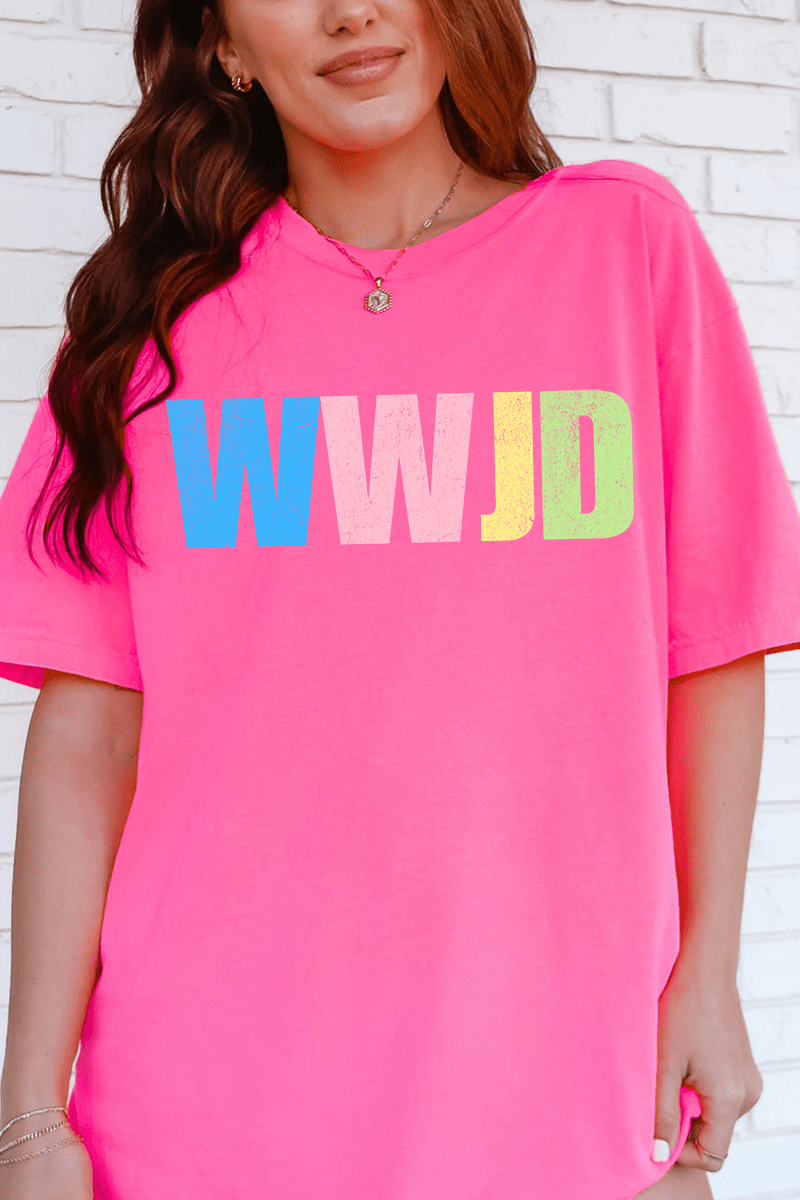 Pastel WWJD Comfort Colors Adult Ring-Spun Cotton Tee | Wholesale ...