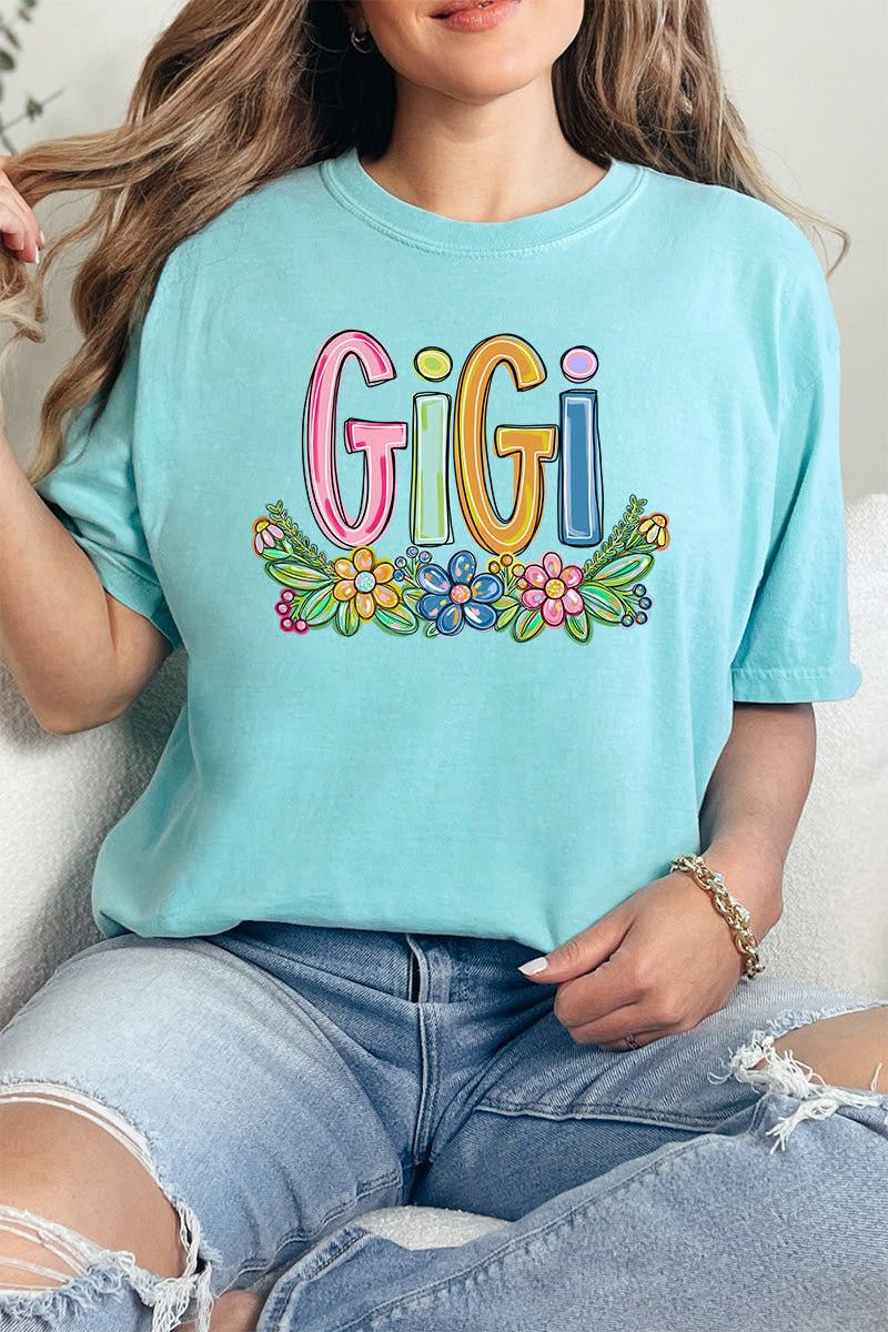 Spring Floral Gigi Adult Ring-Spun Cotton Tee | Wholesale Accessory Market
