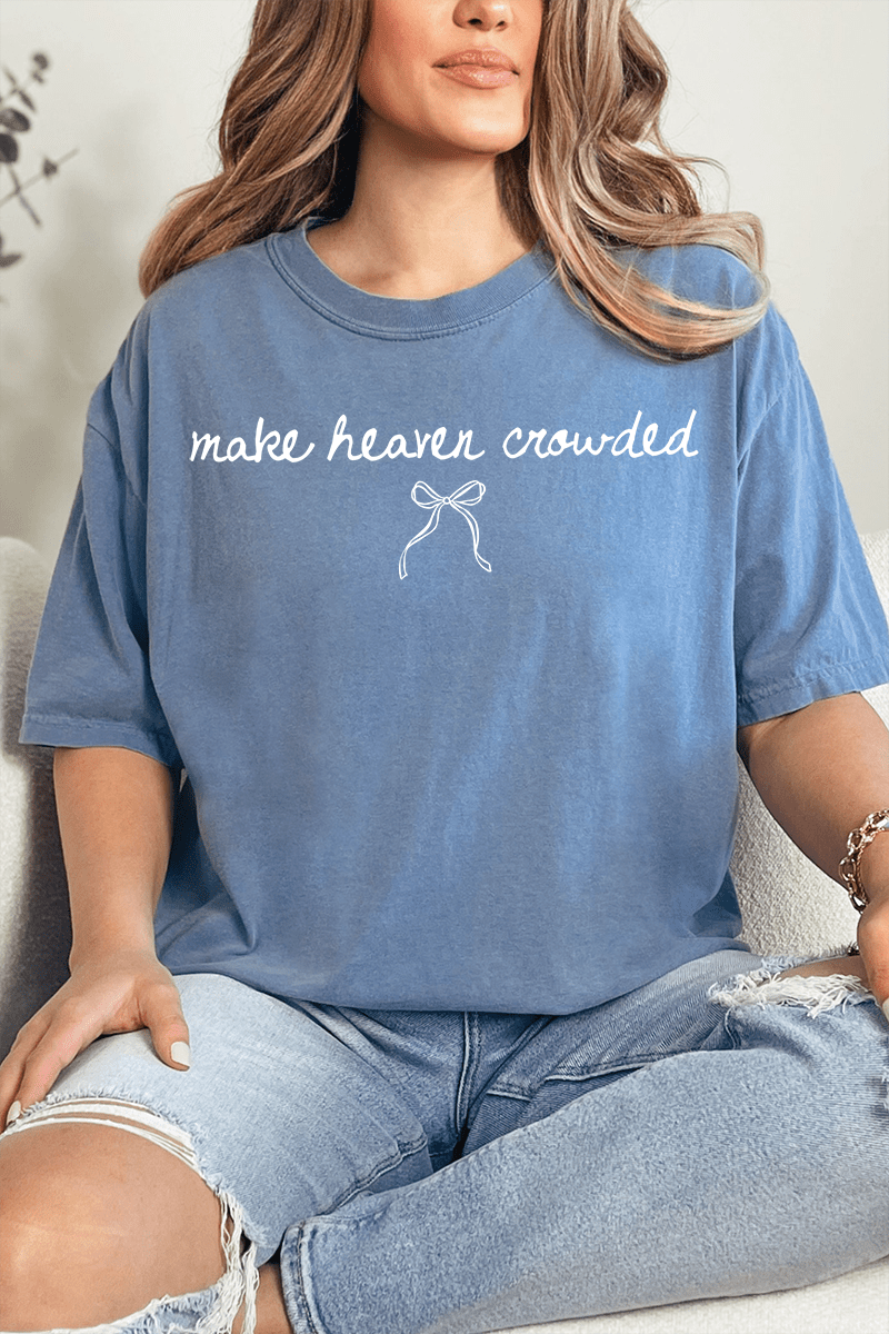White Make Heaven Crowded Coquette Adult Ring-Spun Cotton Tee ...