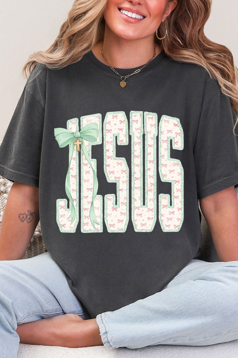 Coquette Cross Jesus Comfort Colors Adult Ring-Spun Cotton Tee ...