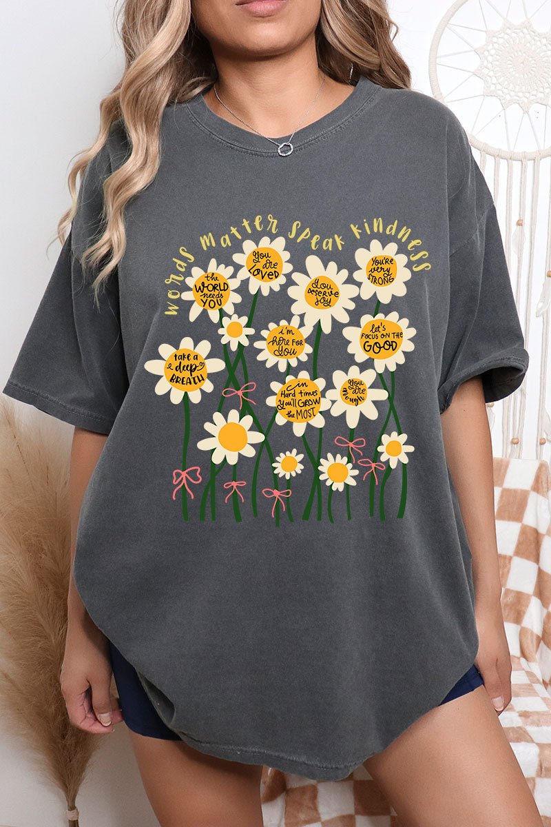 Words Matter Adult Ring-Spun Cotton Tee | Wholesale Accessory Market