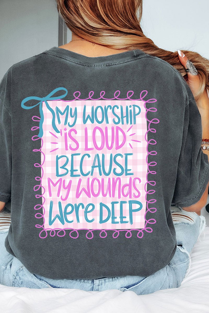 Worship Loud Front & Back Design Comfort Colors Adult Ring-Spun Cotton ...