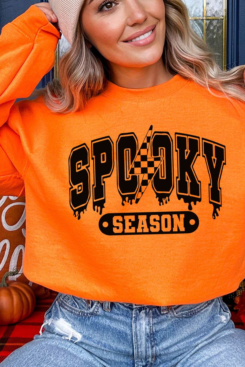 Drippy Spooky Season Heavy-weight Crew Sweatshirt | Wholesale Accessory ...