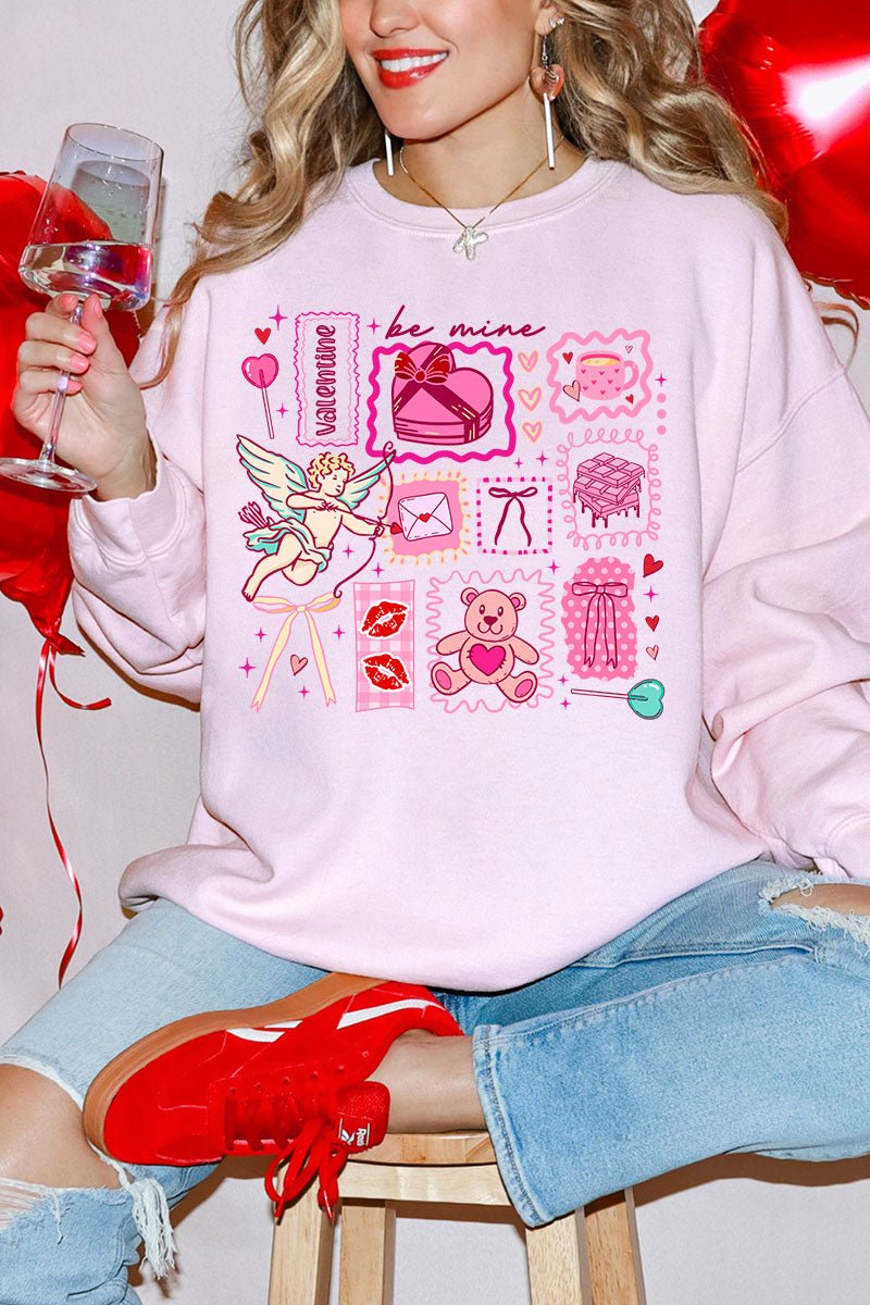 Sweetheart Stickers Heavy Blend Crew Sweatshirt| Wholesale Accessory Market