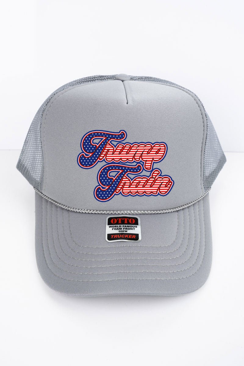 Trump Train Otto Gray Foam Front Trucker Hat | Wholesale Accessory Market