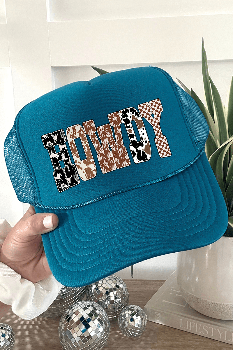 Howdy And Hide Otto Turquoise Foam Front Trucker Hat | Wholesale ...