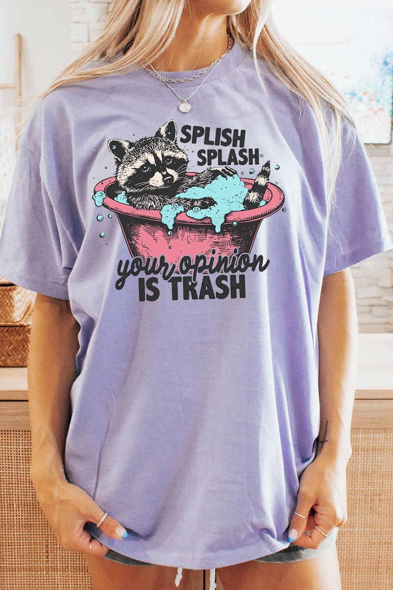 Splish Splash Short Sleeve Relaxed Fit T-Shirt | Wholesale Accessory Market