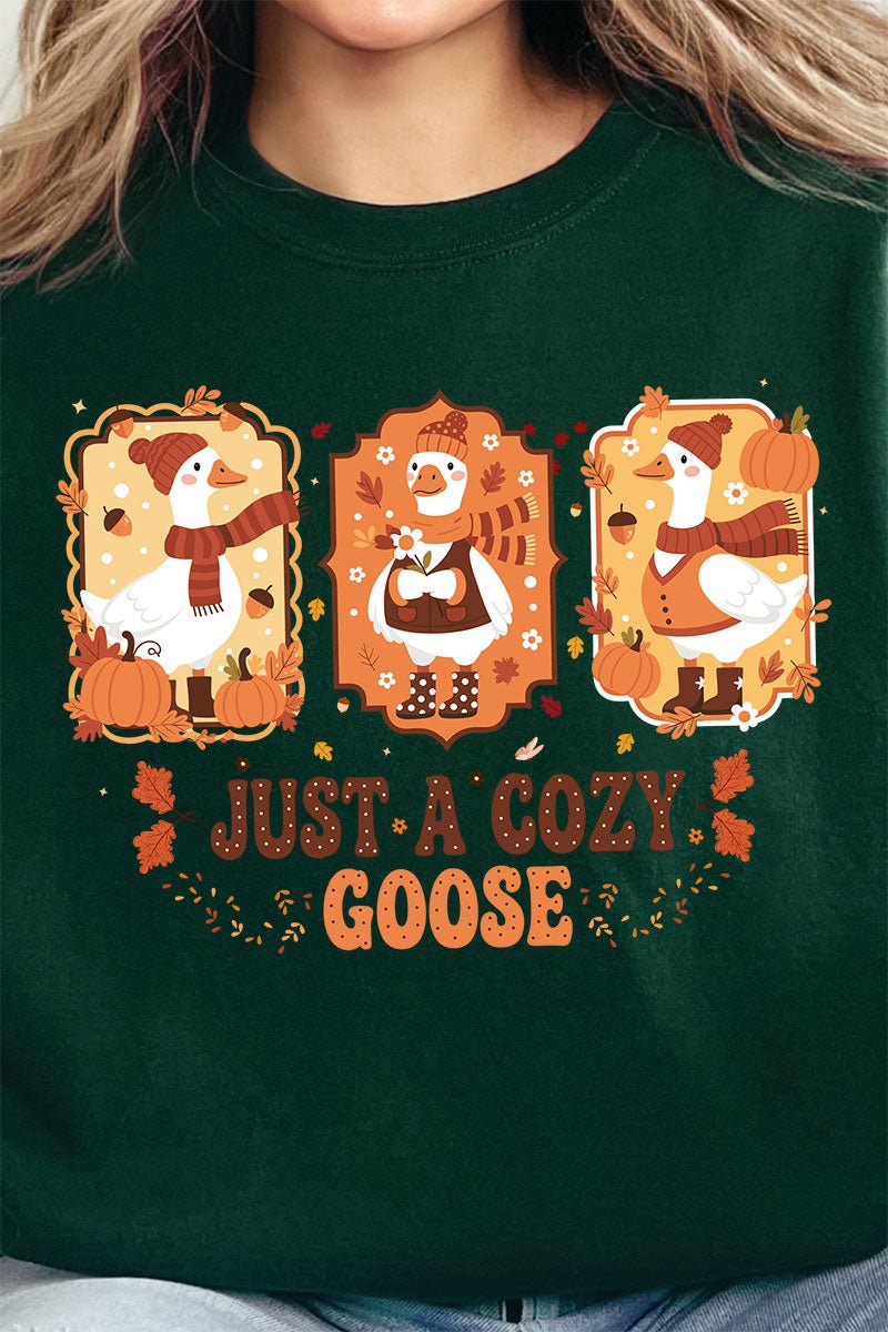 Just A Cozy Goose Ready To Press DTF Transfer | Wholesale Accessory Market