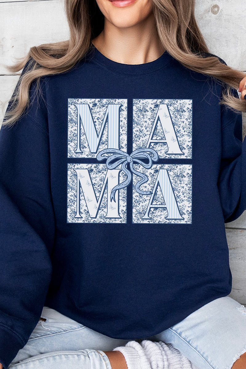 Preppy Blue Mama Unisex NuBlend Crew Sweatshirt | Wholesale Accessory ...