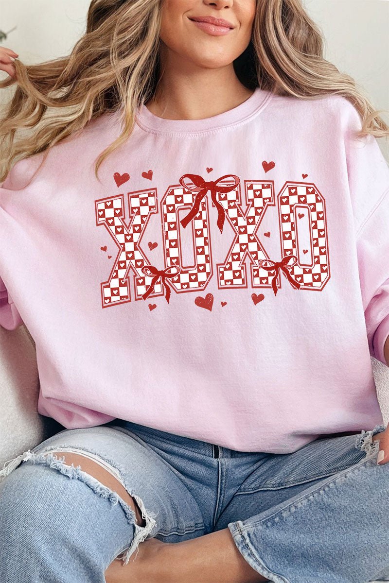 Girlie Red XOXO Unisex NuBlend Crew Sweatshirt | Wholesale Accessory Market