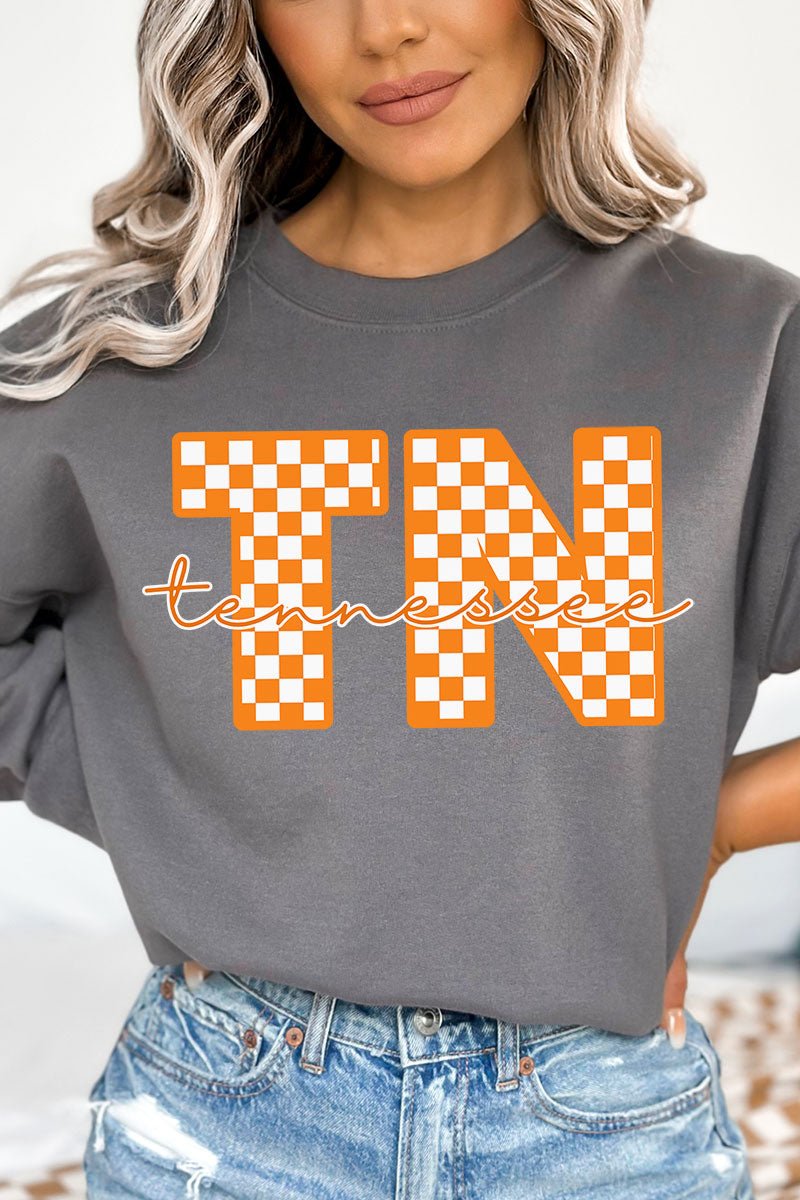 Tennessee Checkered Unisex NuBlend Crew Sweatshirt | Wholesale ...