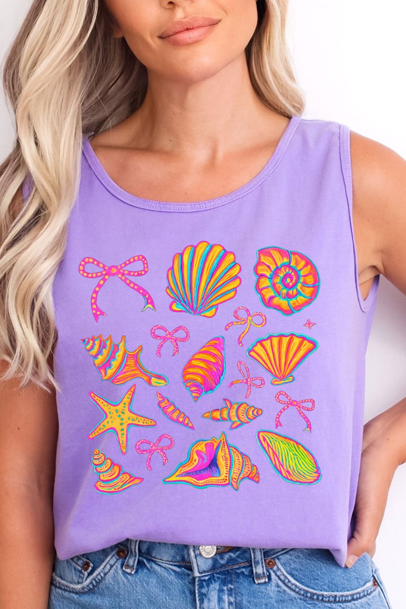 Neon By The Sea Comfort Colors Cotton Tank Top | Wholesale Accessory Market