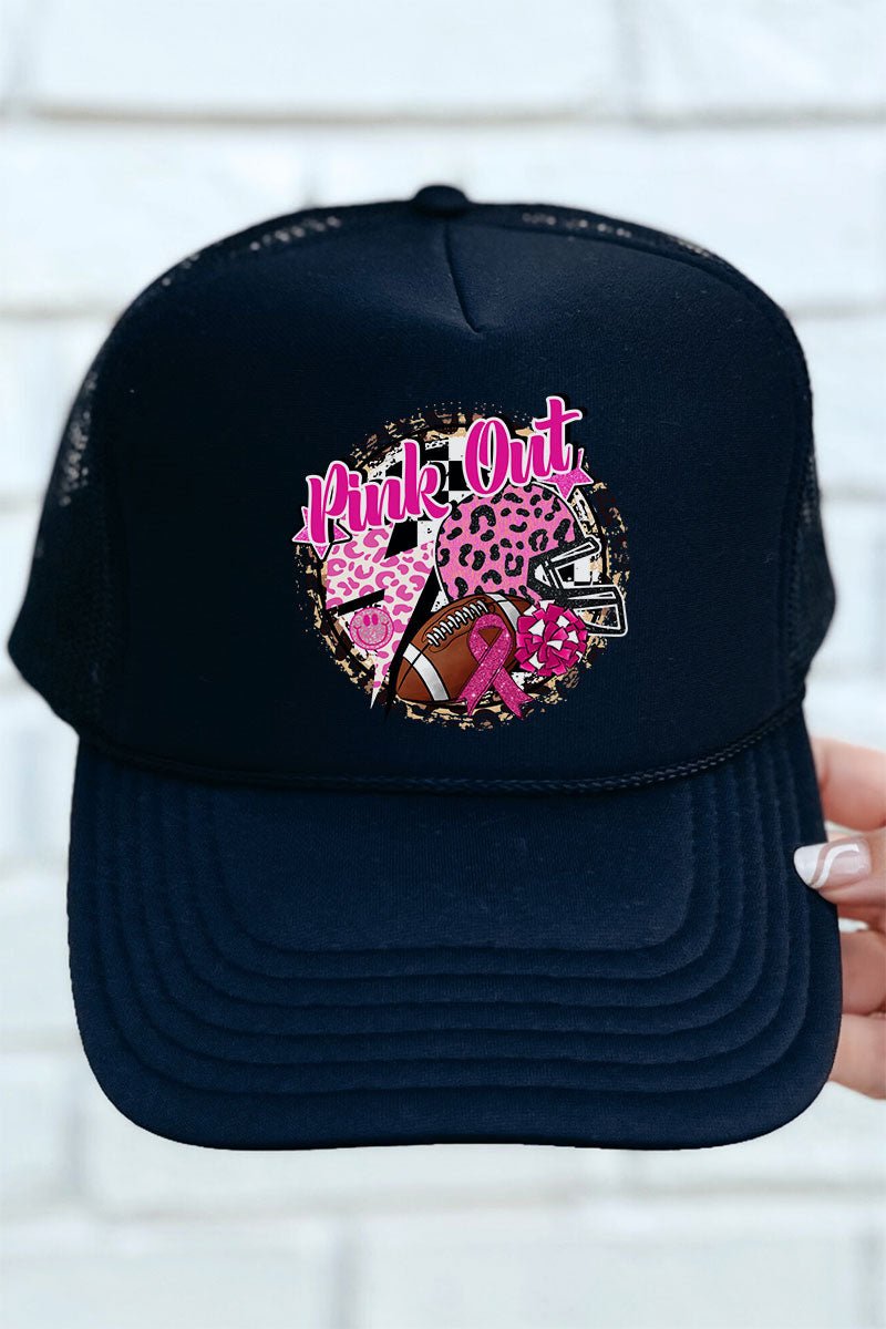 Pink Out Leopard Foam Front Mesh Trucker Cap | Wholesale Accessory Market