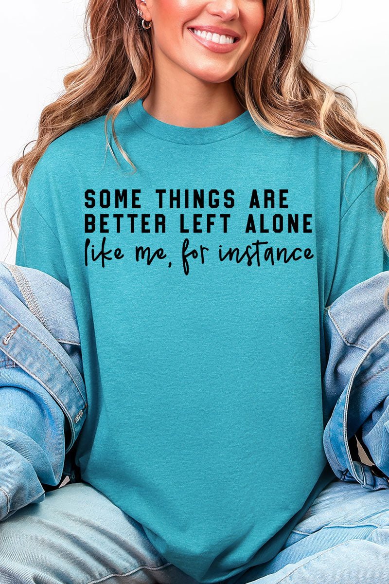 Better Left Alone Softstyle Adult T-Shirt | Wholesale Accessory Market