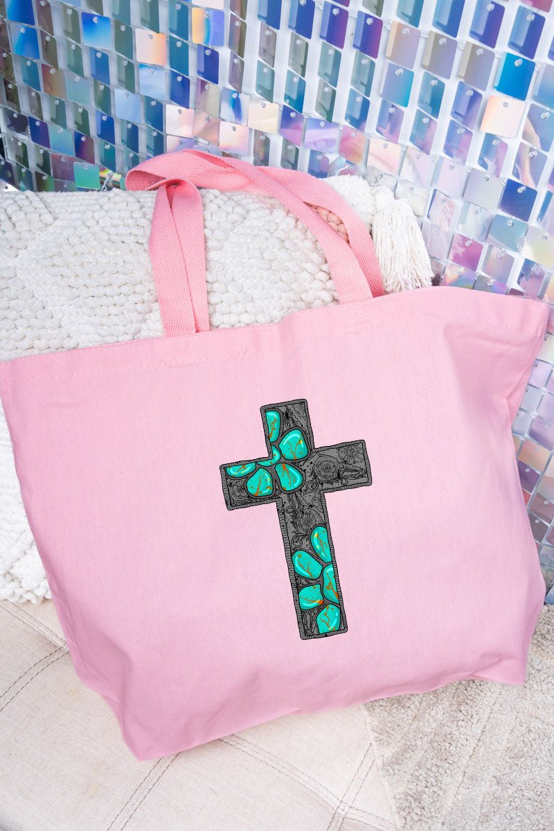 Concho Cross Canvas Jumbo Tote | Wholesale Accessory Market