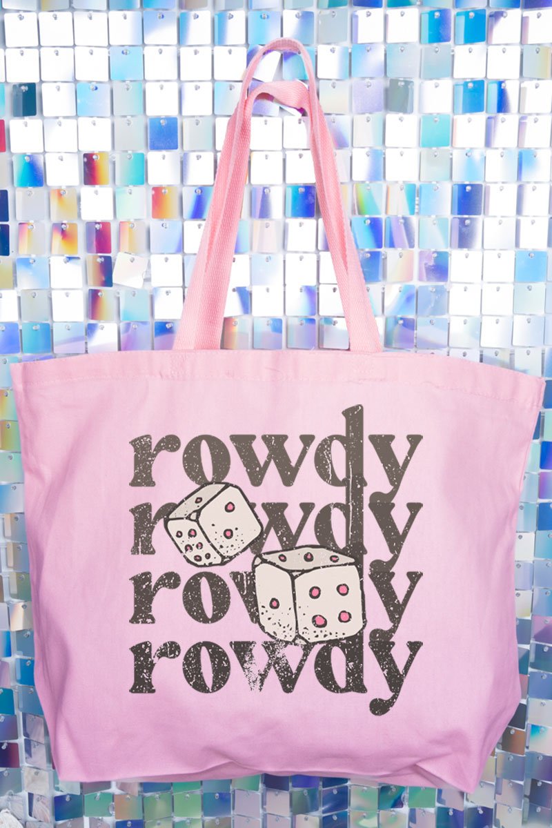 Rowdy Dice Canvas Jumbo Tote | Wholesale Accessory Market