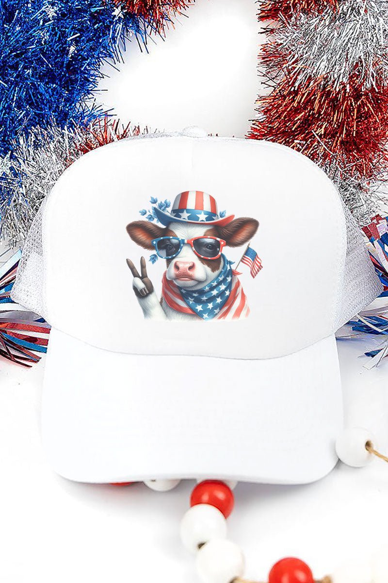 Peace Out Freedom Cow Foam Mesh Back Trucker Cap | Wholesale Accessory ...