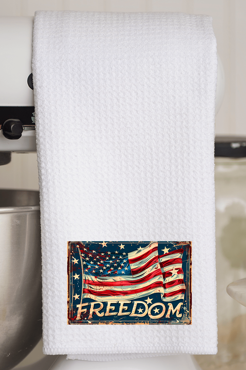 Vintage Valor Waffle Kitchen Towel | Wholesale Accessory Market