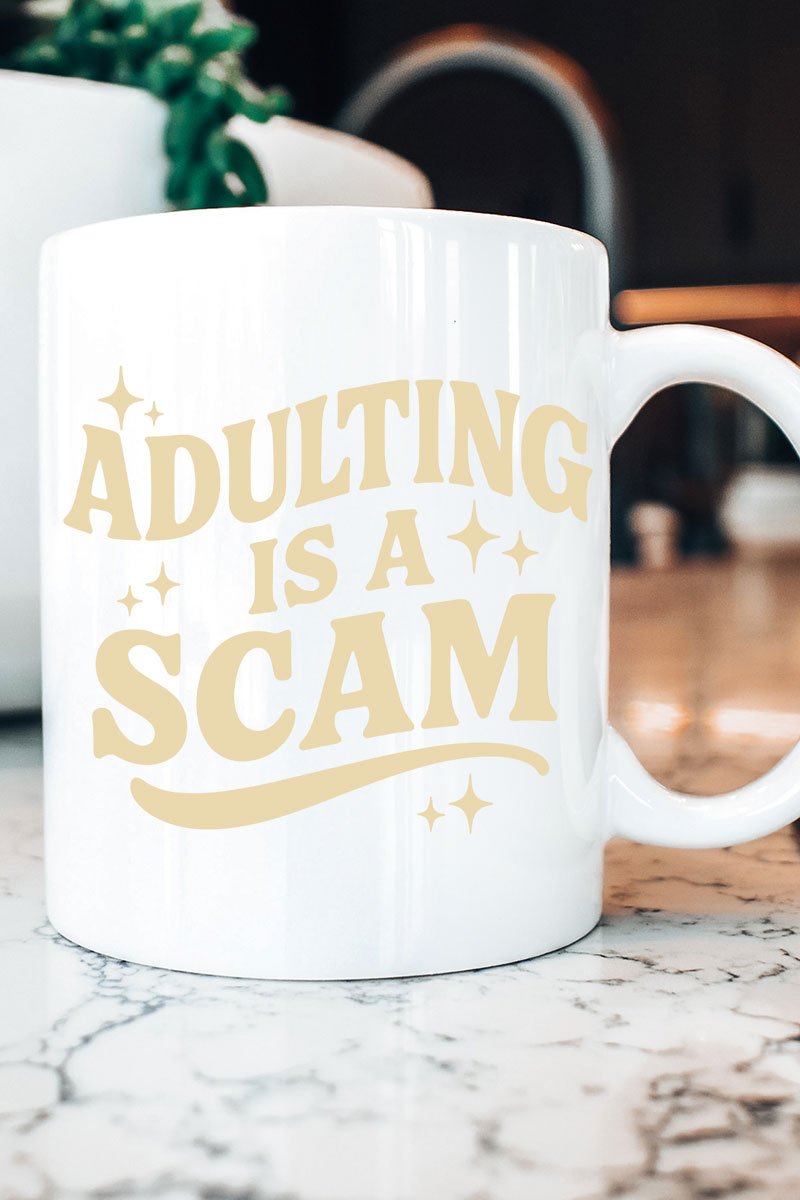 Adulting Is A Scam Ceramic Mug | Wholesale Accessory Market