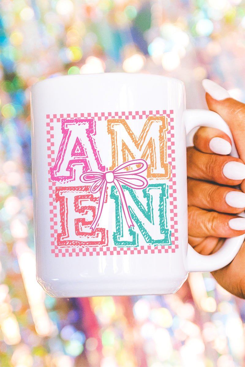 Amen In Color Ceramic Mug | Wholesale Accessory Market
