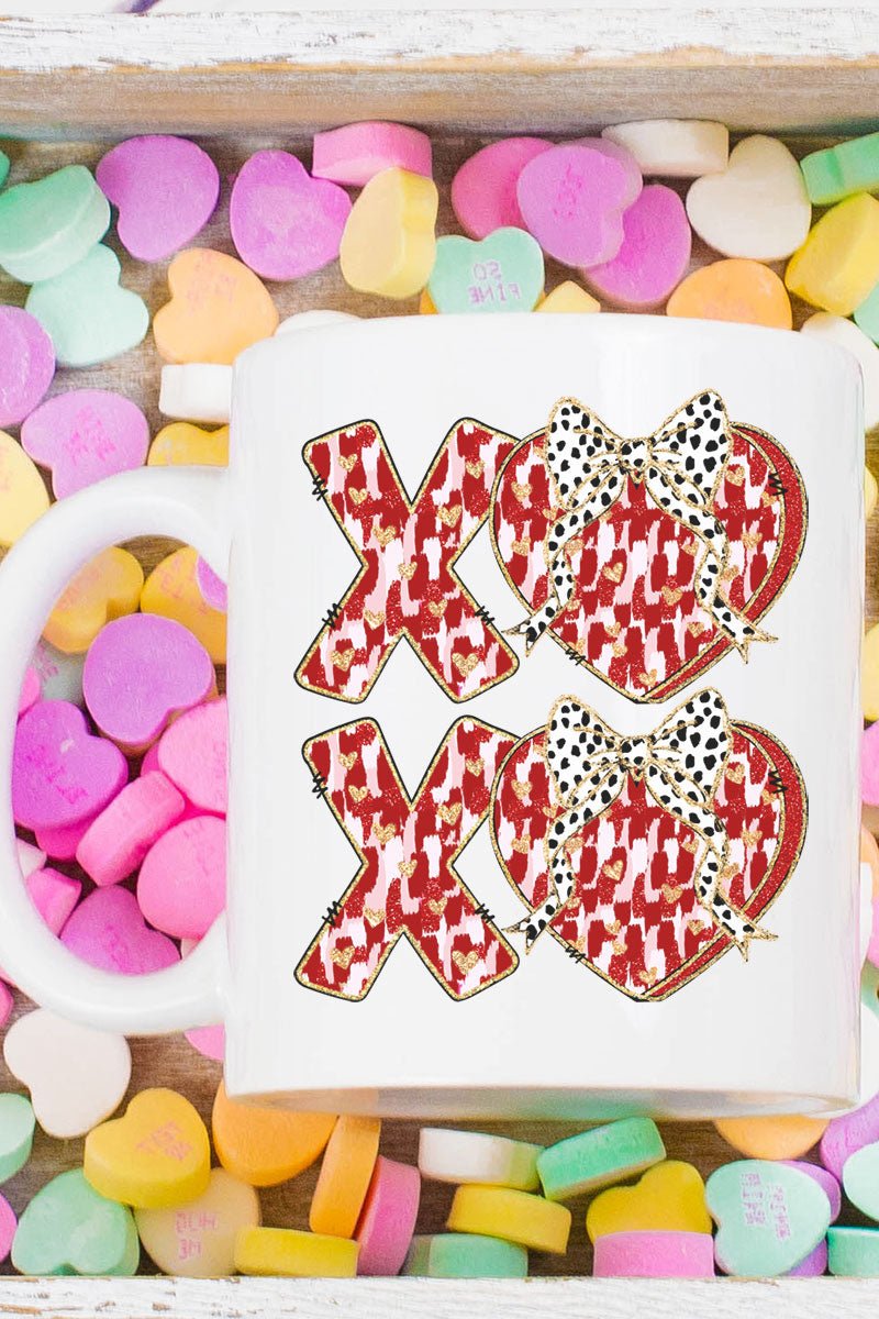 Brushed XOXO Love Ceramic Mug | Wholesale Accessory Market