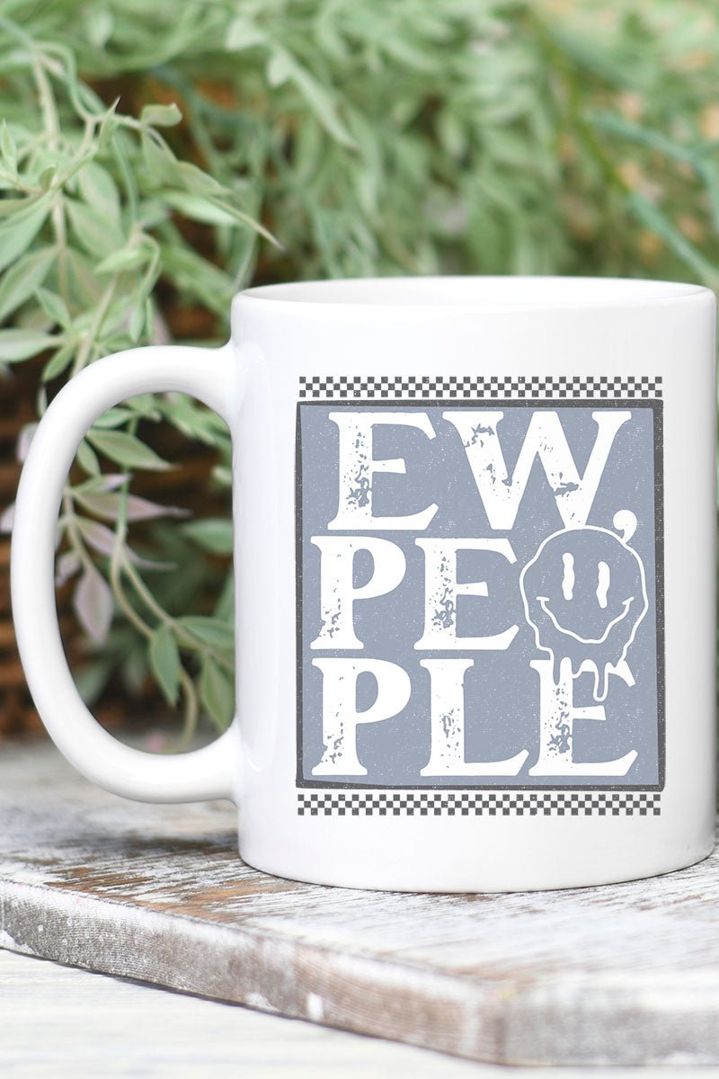 Ew People Checkered Ceramic Mug | Wholesale Accessory Market