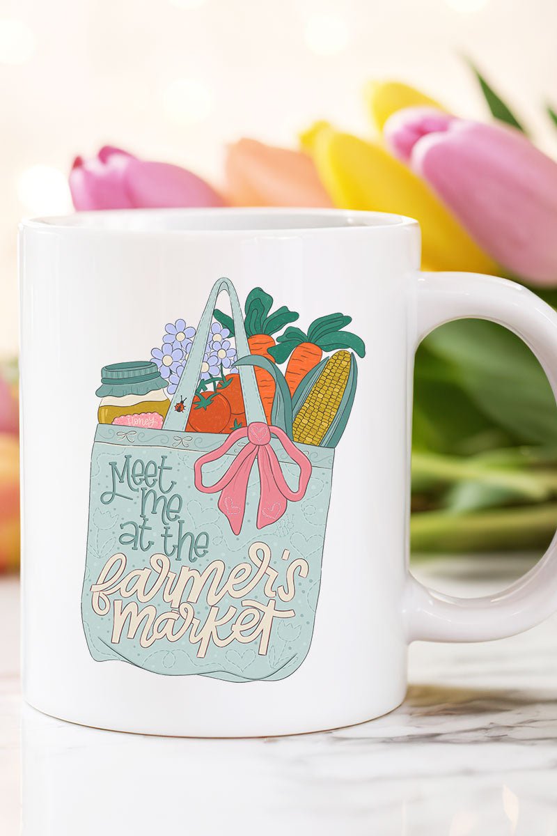 Farmer's Market Girly Ceramic Mug | Wholesale Accessory Market