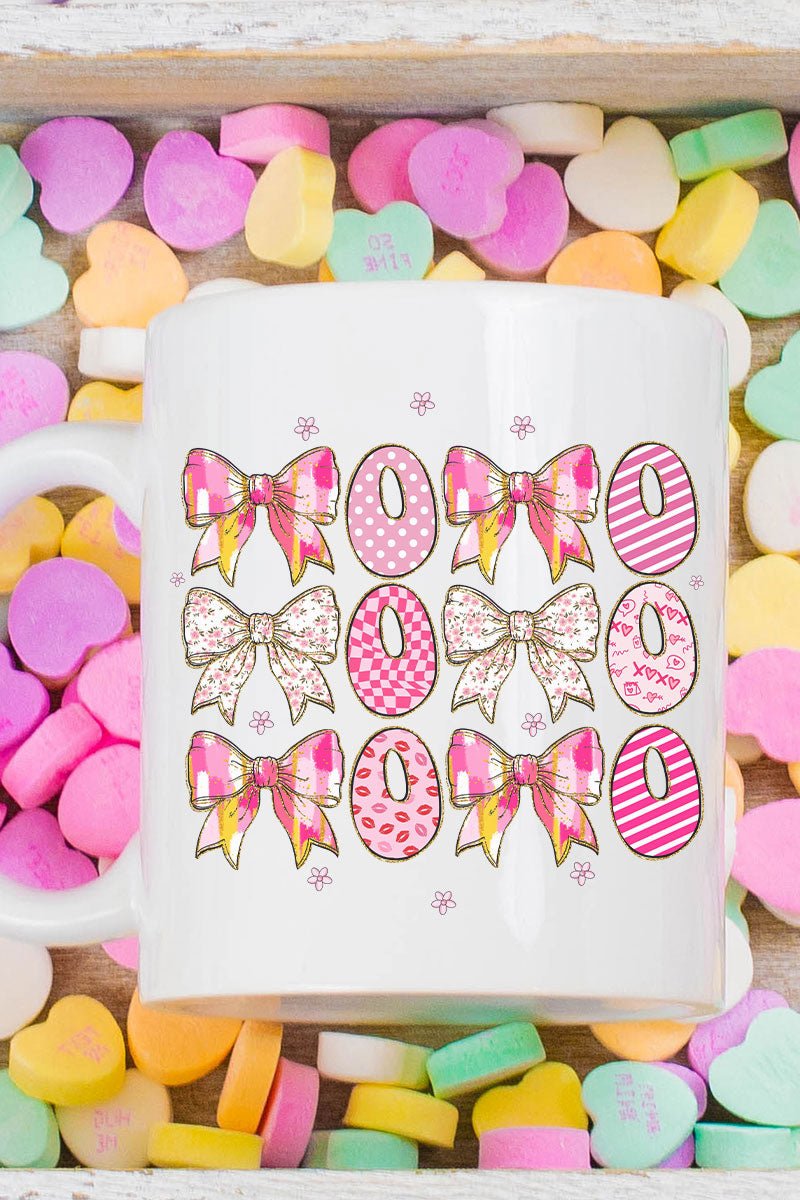 Stacked Coquette XOXO Ceramic Mug | Wholesale Accessory Market