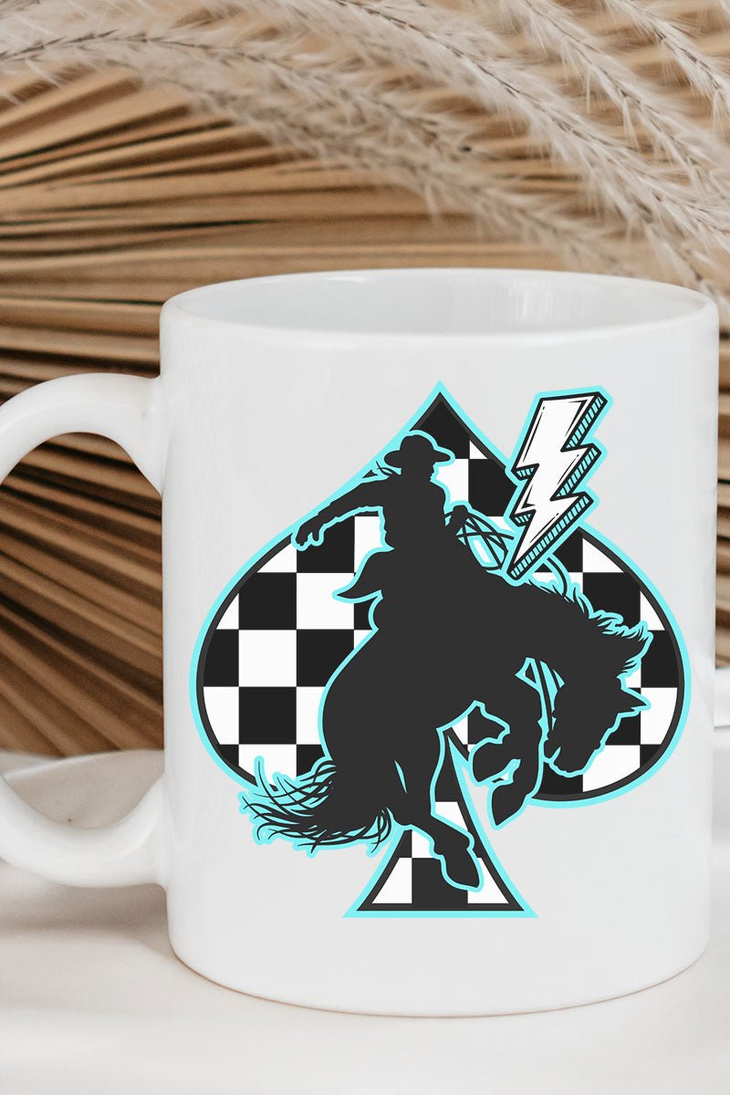 Turquoise Outlaw Ceramic Mug | Wholesale Accessory Market