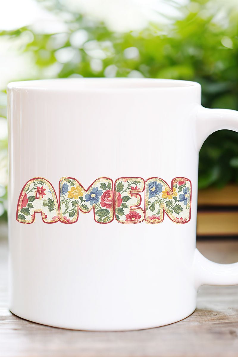 Vintage Bubble Amen Ceramic Mug | Wholesale Accessory Market
