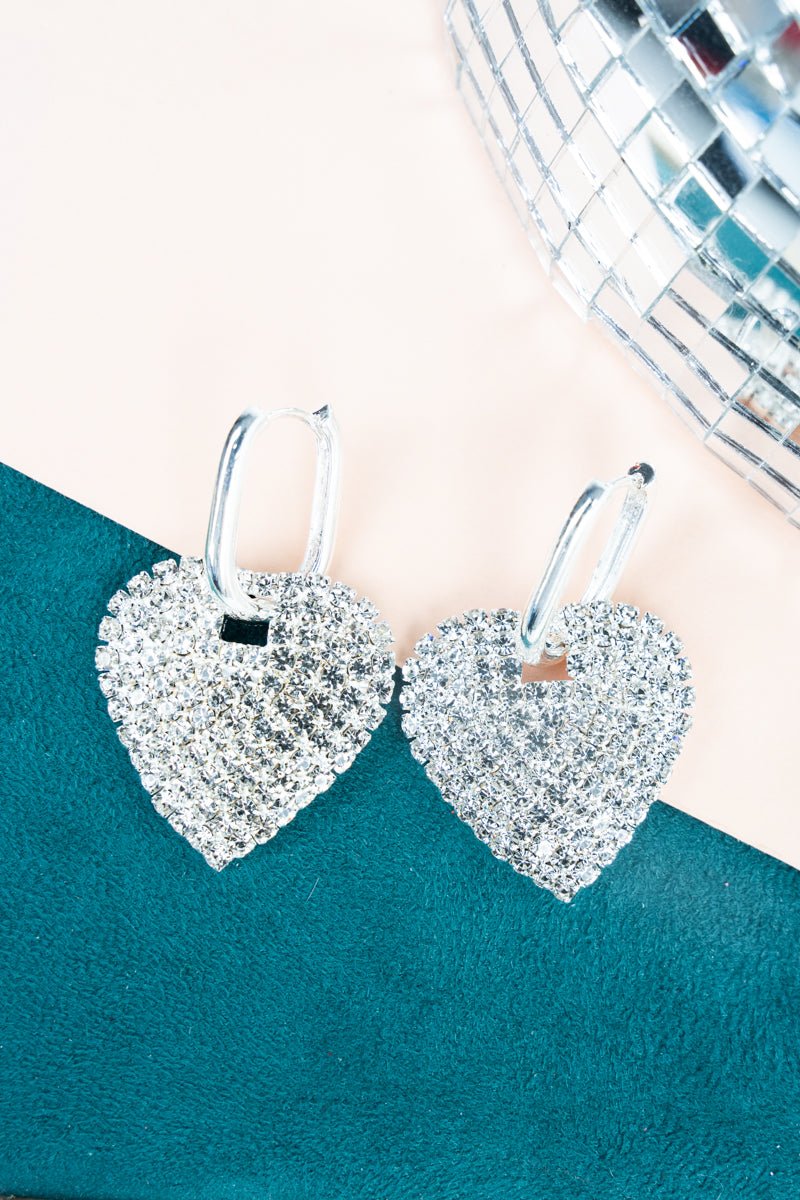 Crystal avenue hoop earrings store