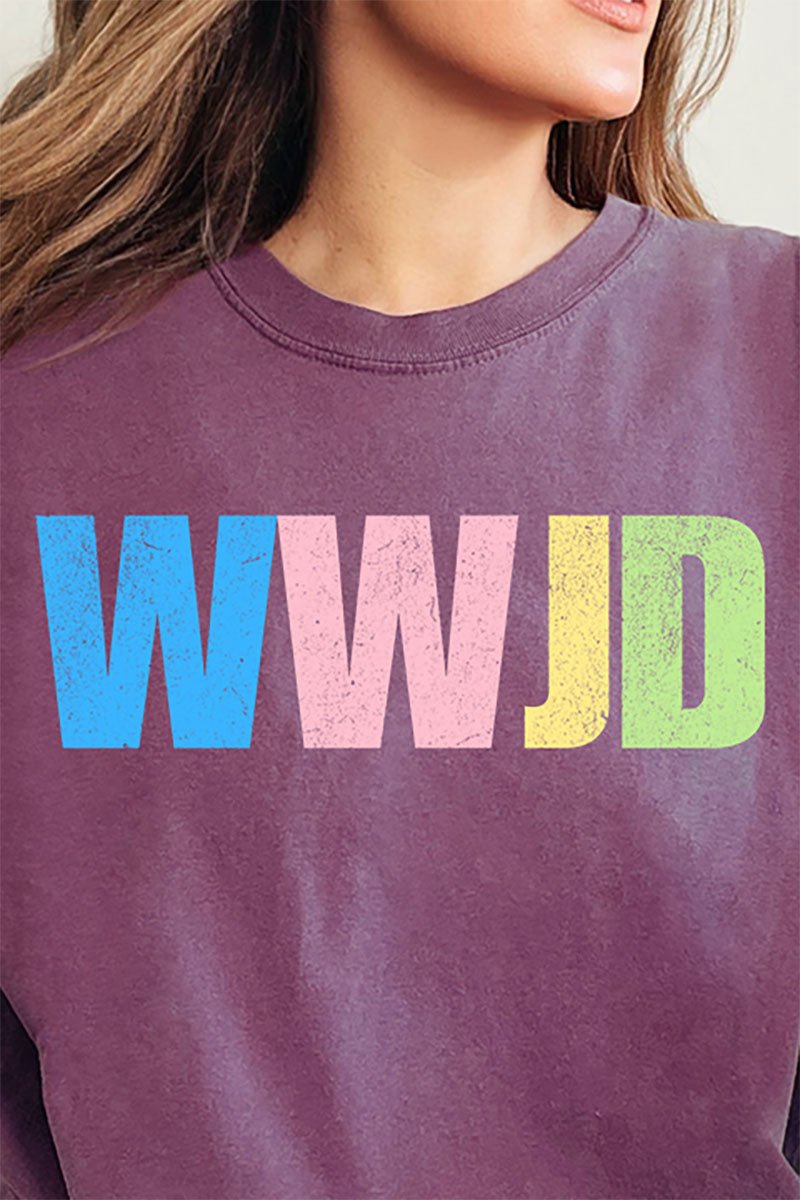 Pastel WWJD Ready To Press DTF Transfer | Wholesale Accessory Market