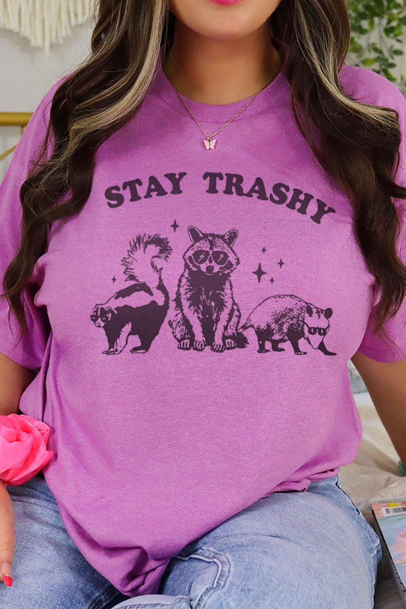 Stay Trashy Softstyle Adult T-Shirt | Wholesale Accessory Market