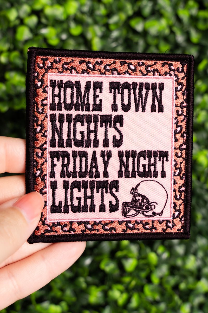 Home Town Nights Friday Night Lights Embroidered Patch | Wholesale ...