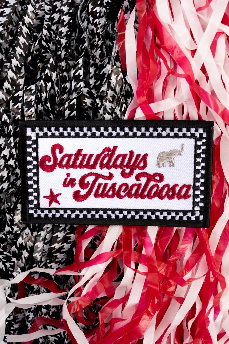 Saturdays in Tuscaloosa Embroidered Patch | Wholesale Accessory Market
