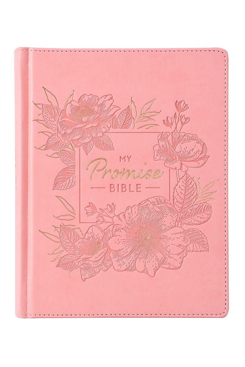 Pink Floral Faux Leather KJV My Promise Bible | Wholesale Accessory Market
