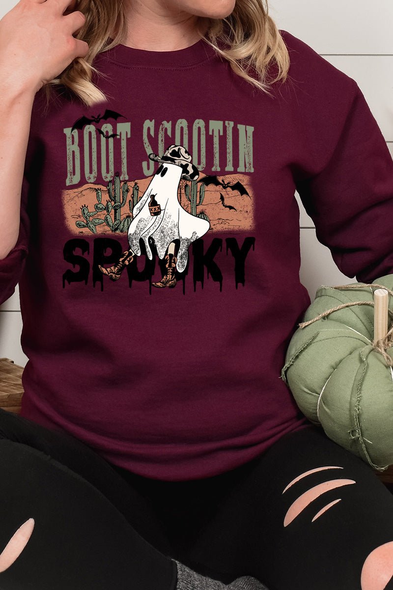 Boot Scootin Spooky Heavy-weight Crew Sweatshirt | Wholesale Accessory ...