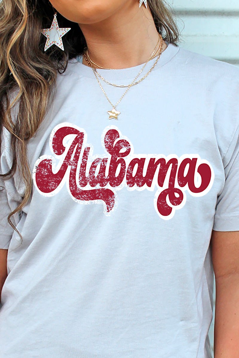 Distressed Alabama Script Unisex Blend Tee | Wholesale Accessory Market