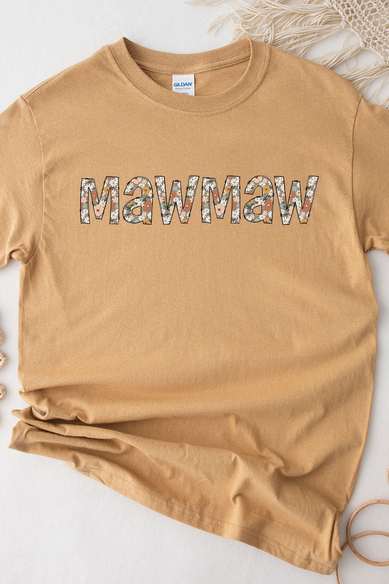 Floral Boho MawMaw Short Sleeve Relaxed Fit T-Shirt | Wholesale ...