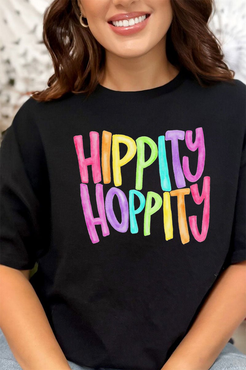Watercolor Hippity Hoppity Short Sleeve Relaxed Fit T-Shirt | Wholesale ...