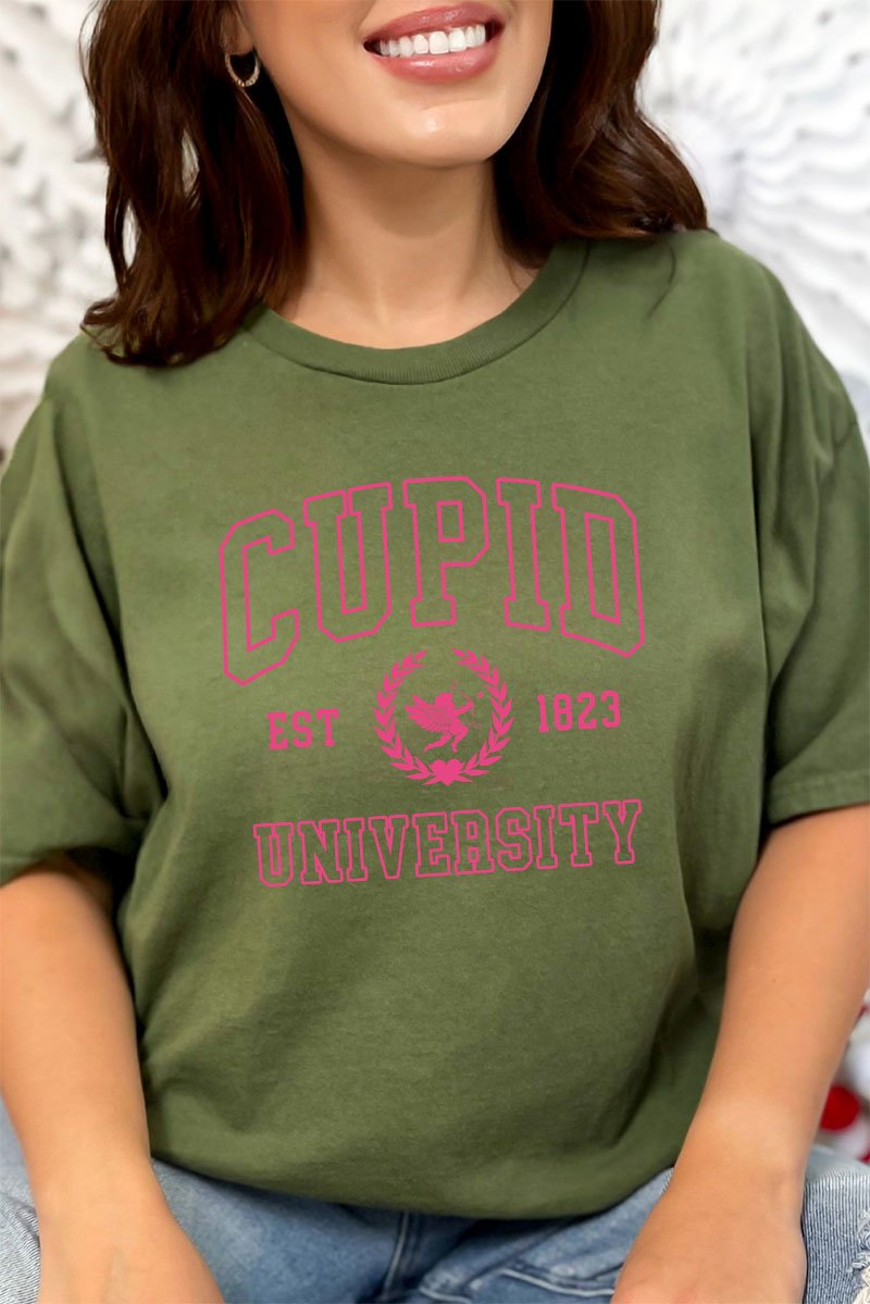 Cupid University Short Sleeve Relaxed Fit T-Shirt | Wholesale Accessory ...