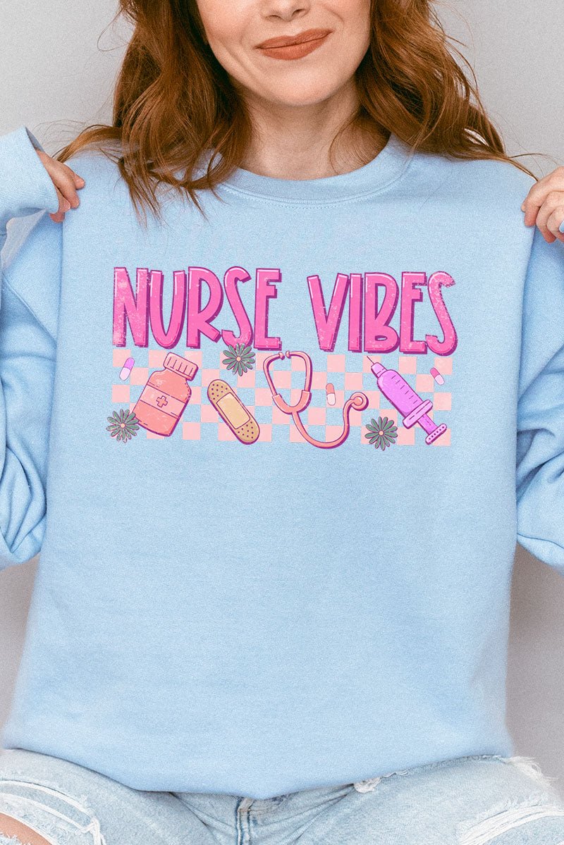 Nurse Vibes Unisex NuBlend Crew Sweatshirt | Wholesale Accessory Market