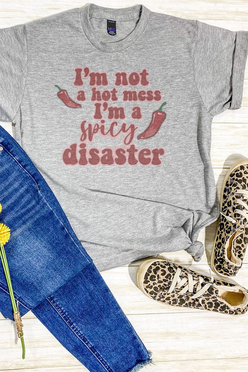 Spicy Disaster Unisex Poly-Rich Blend Tee | Wholesale Accessory Market