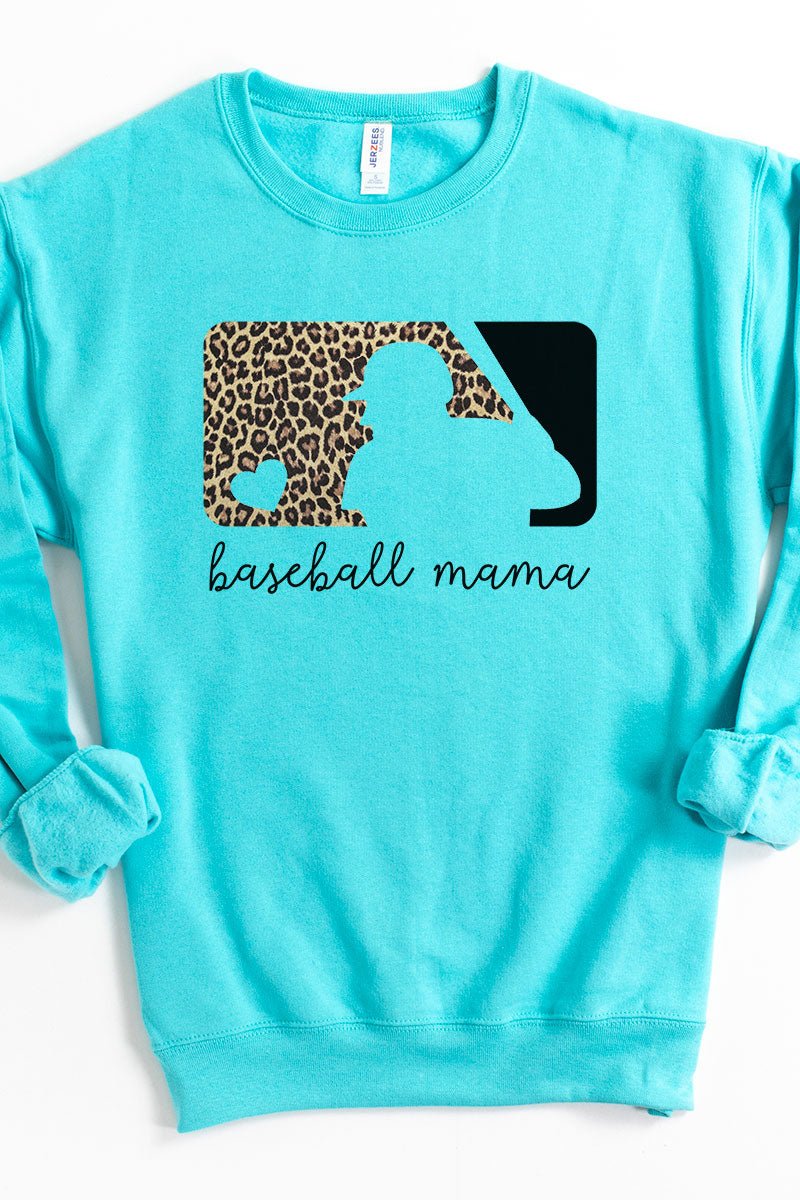 Cheetah Baseball Mama Unisex NuBlend Crew Sweatshirt | Wholesale ...