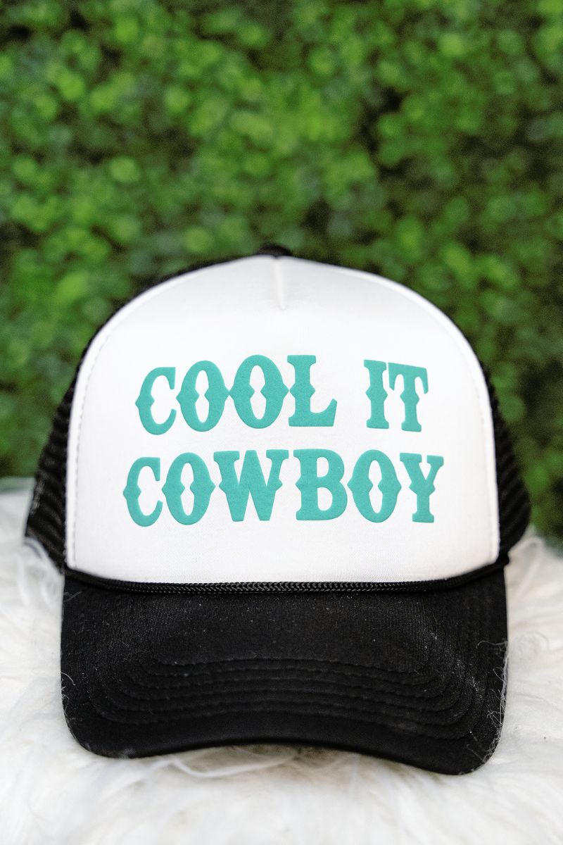 Cool It Cowboy Puff Vinyl Foam Mesh Back Trucker Cap | Wholesale ...