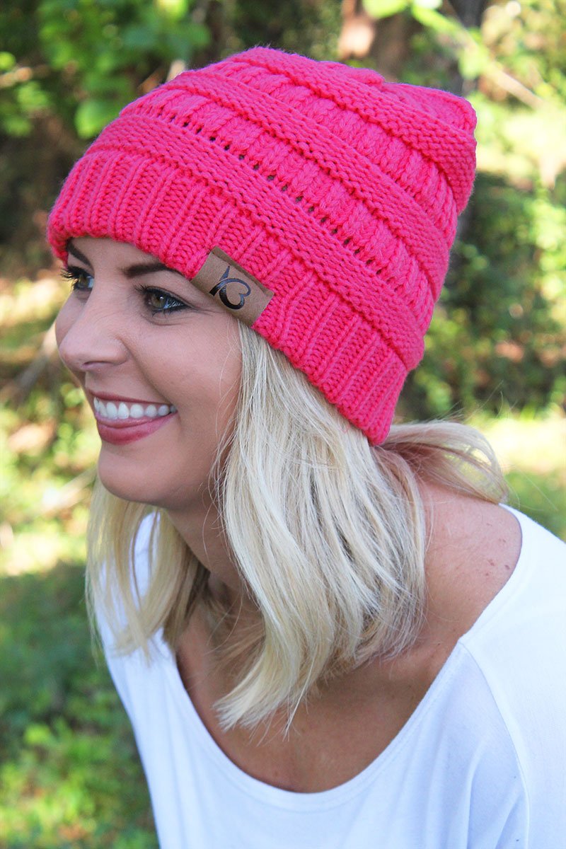 Campfire Cozy Beanie, Pink | Wholesale Accessory Market